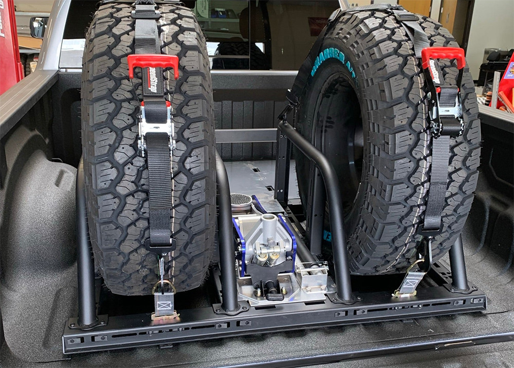 Foutz Dual Tire Carrier Quick Release Modular Bed Organizer | Offroad ...