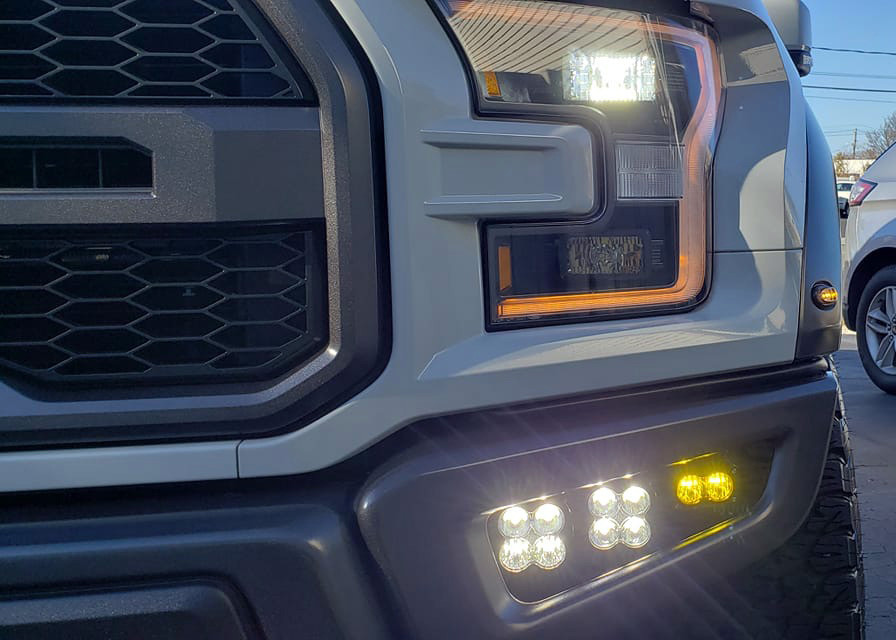 Offroad Alliance Universal Triple Bumper Light Kit w/ Baja Designs ...
