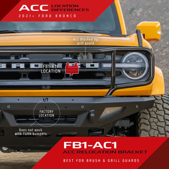Turn Offroad ACC Relocation Bracket - FB1-AC2 | Offroad Alliance