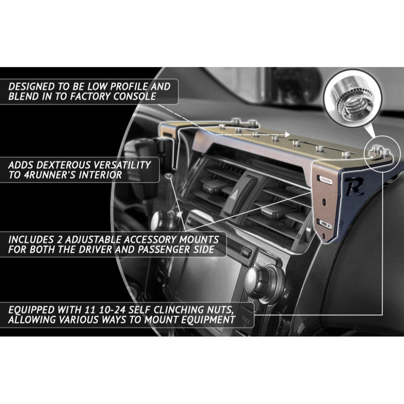 Rago 5th Gen Modular Dash Mount for 10-23 4Runner - R1020T4RDPLT ...