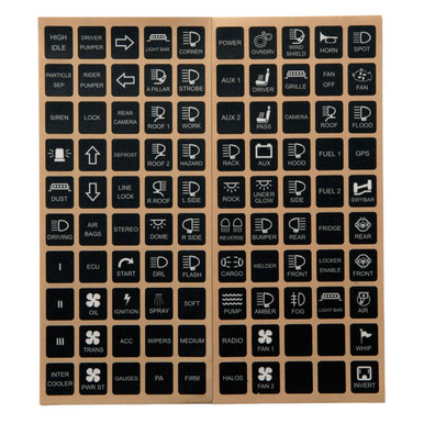 Switch-Pros Vertical Switch Legends for Switch-Pros System