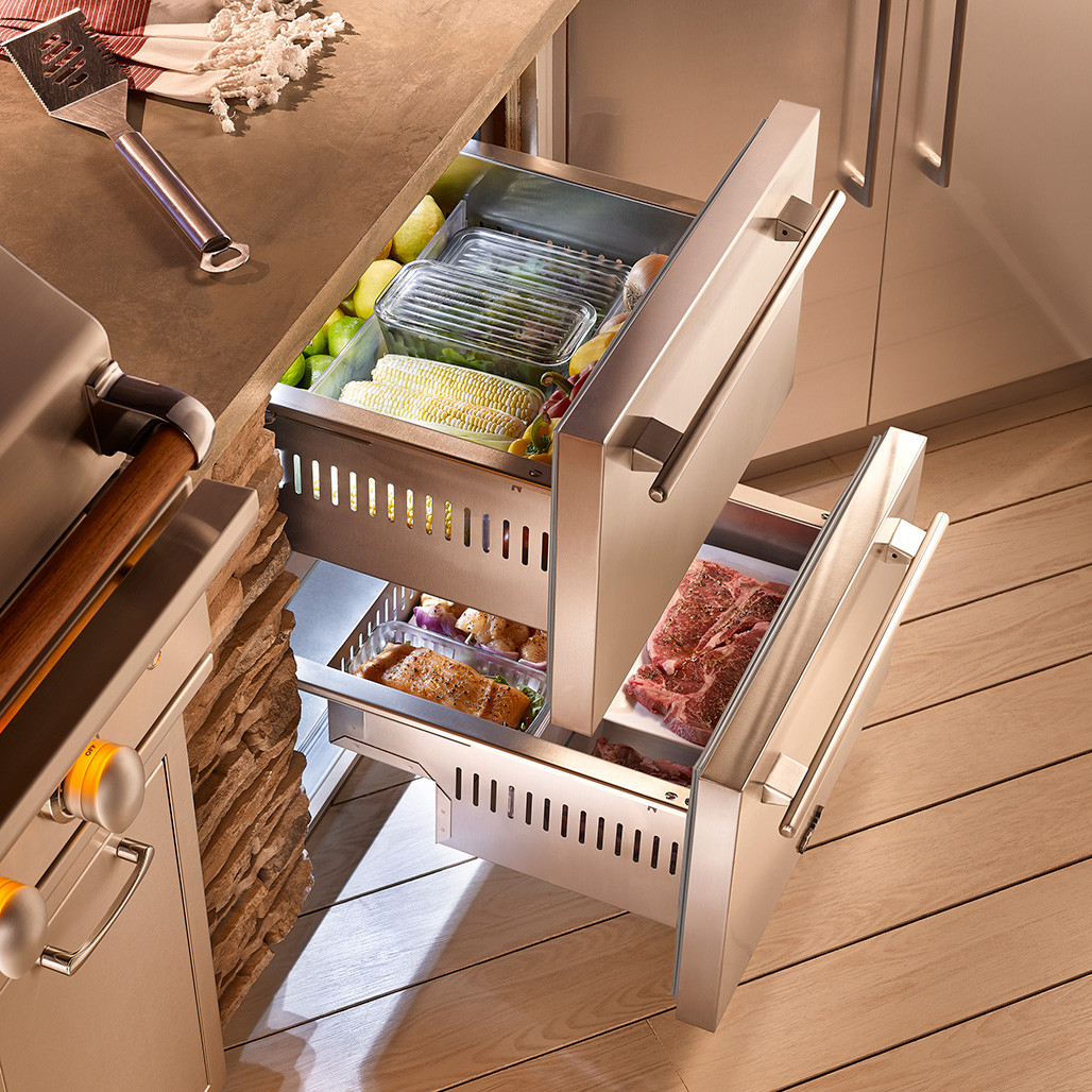 True 24" Overlay Panel Undercounter Refrigerator Drawers | Embers Living