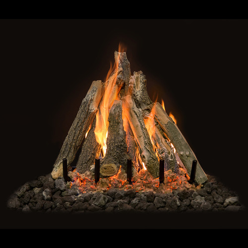 Grand Canyon Arizona Weathered Oak Kiva Vented Gas Log Set