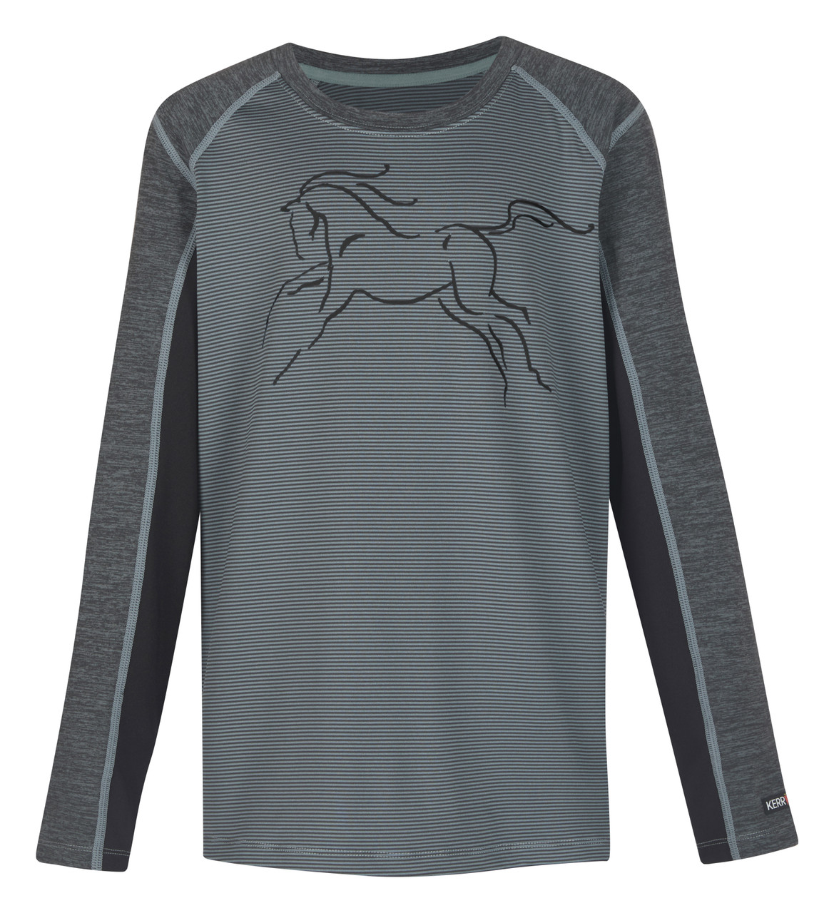 Kerrits Kids First Pass Base Layer Top - Seaglass - Do Trot In Tack Shop