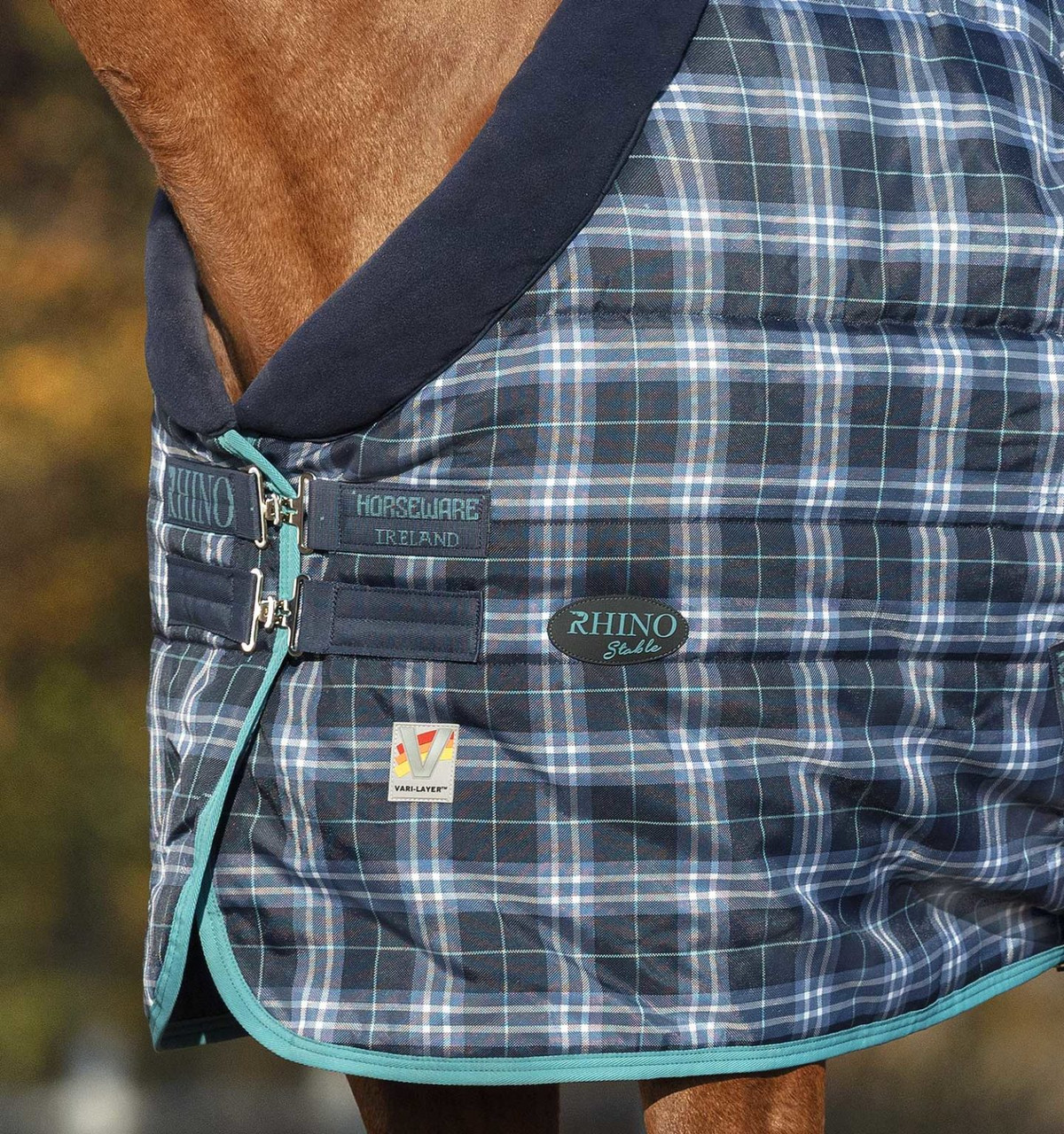 Rhino Original Stable Heavy with Varilayer - Navy Check - Do Trot In ...