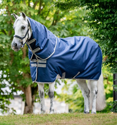 Amigo Ripstop 900D Plus Turnout Lite 0g - Navy/Titanium - Do Trot In ...
