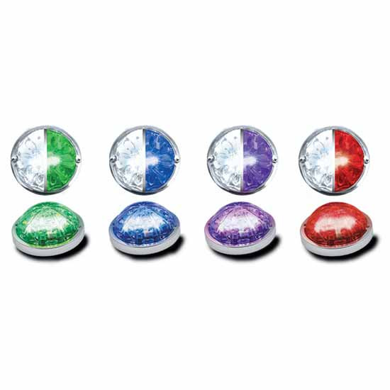 RoadWorks Low Profile Watermelon Hero LED Light W/ Chrome Bezel & Dual ...