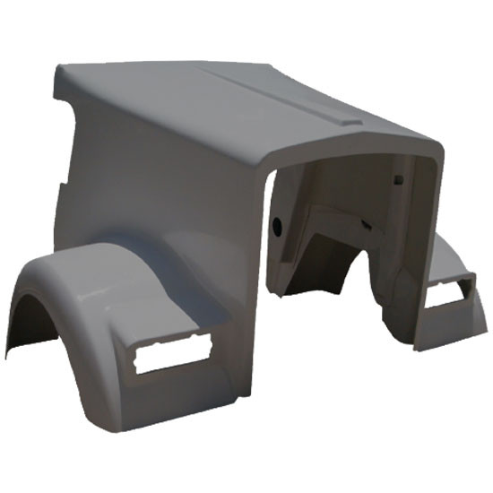 TPHD Fiberglass Hood Shell W/ 66 Inch Centerline & Fenders For Kenworth ...