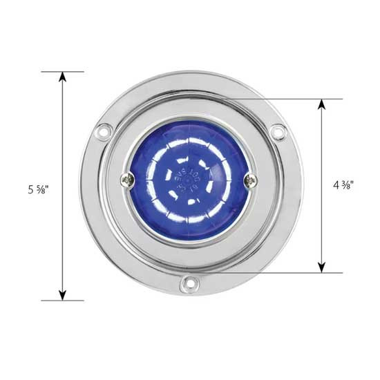 4 Inch 430 Stainless Steel Recessed Watermelon Light Adapter - 4 State ...