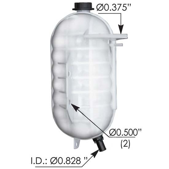 Coolant Reservoir Replaces 2587116C91 & 2587116C92 For International ...