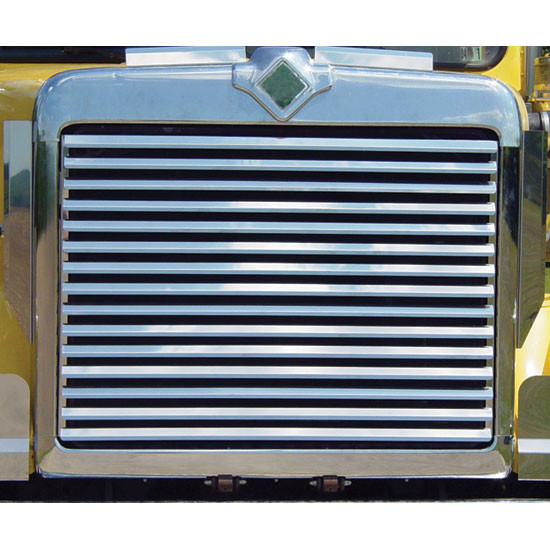 Roadworks SS Grille W/ 15 Louvered Horizontal Bars For International ...