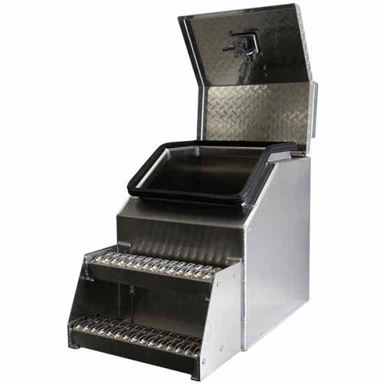 Big Mouth Smooth Aluminum Step Box With Diamond Plate Lid 24 X 24 X 29 ...