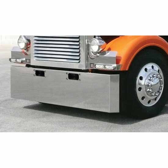 22 Inch Stainless Steel Mitered End Short Radius Bumper W/ Tow Holes ...