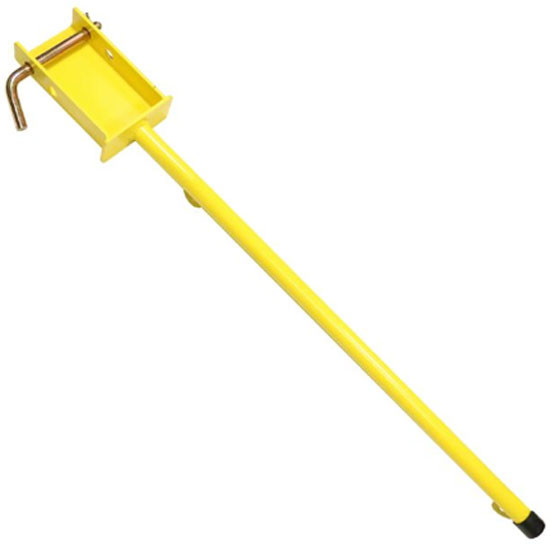 Yellow Powder-Coated Heavy Duty Stake Pocket Mounted Banner Display ...