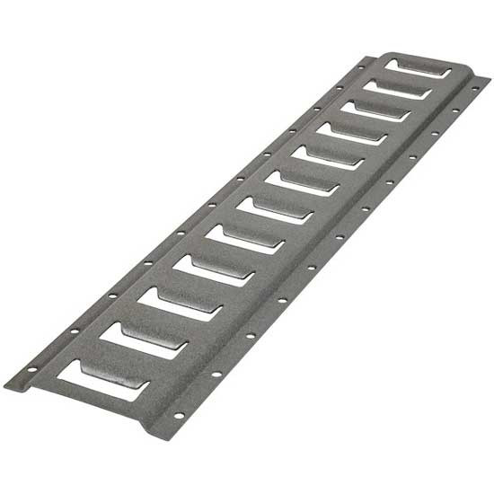 Carbon Steel 5 Ft E-Track, W/ Pre-Drilled Mounting Holes, Gunmetal Gray ...