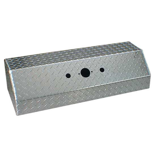 Air Line Box Diamond Plate Aluminum W/ Single Electrical Plug Hole by ...