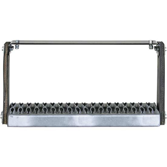 30 X 11 Inch Flexible Rubber Step With Galvanized Steel Diamond Deck ...