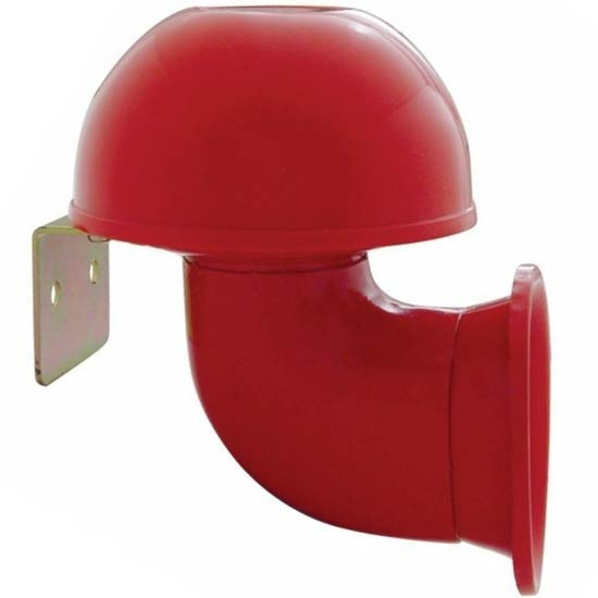 Red Steel Electric Bull Horn - 4 State Trucks