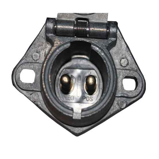 2 Pin 2 Way Receptacle Dual Pole Socket - 4 State Trucks