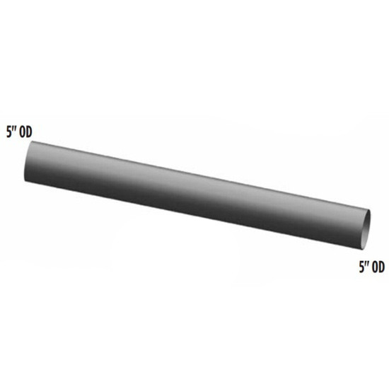 BESTfit 5 X 46 Inch Long Aluminized Straight Exhaust Pipe - 4 State Trucks