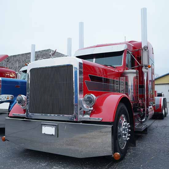 Stainless Steel Windshield Trim For Peterbilt 300 Series (3 Piece) - 4 ...