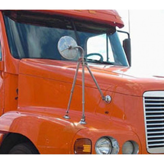 8.5 Inch Stainless Steel Fender Mount Mirror - 4 State Trucks