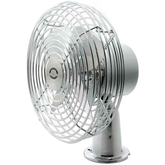 6 Inch Chrome-Plated Electric 12V Heavy Duty 2 Speed Fan - 4 State Trucks