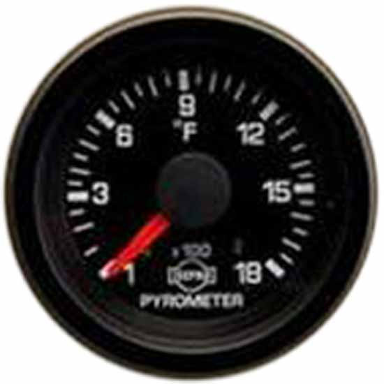 2-1/16 Inch Pyrometer 100-1800F W/ Amp Box, Black Bezel, Black Face ...