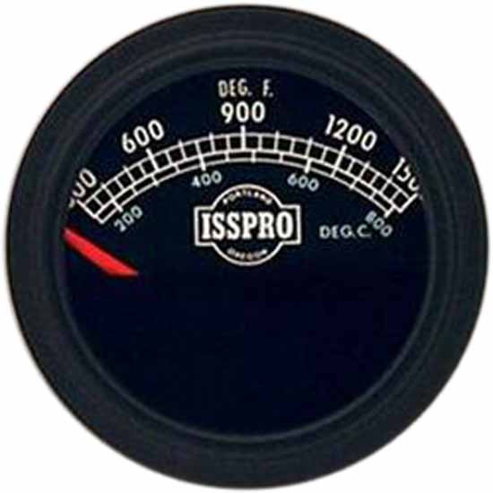 Isspro 2-1/16 Inch Pyrometer Kit 300-1500F W/ Black Bezel, Black Face ...