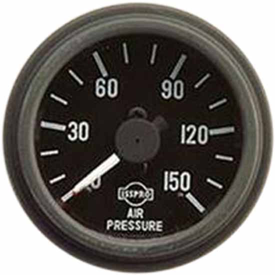 Isspro 2-1/16 Inch Dual Mechanical Air Pressure Gauge 0-150 PSI W ...