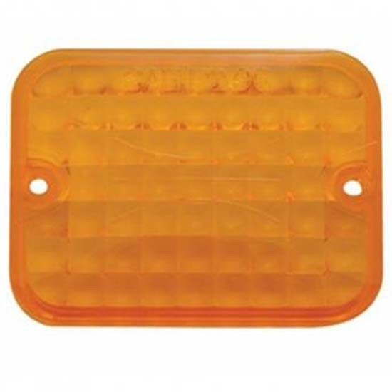 Small Rectangular Marker / Door Light Lens - Amber - 4 State Trucks