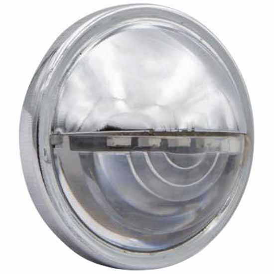 Maxxima LED Round License Plate Light W/ Chrome-Plated Stainless Steel ...