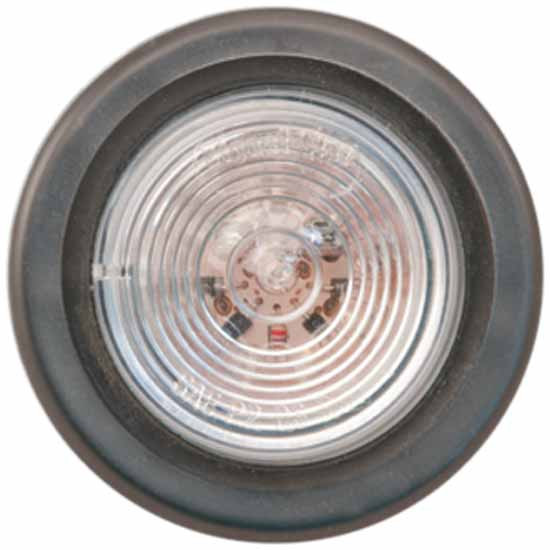 2 Inch Round Amber LED Clear Lens Light Kit W/ PL10 Terminal - 4 State ...