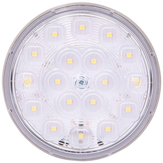Maxxima 4 Inch Clear Round LED Backup Light 18 Diode - 4 State Trucks