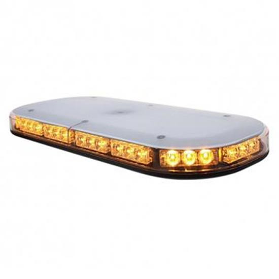 42 High Power LED Micro Warning Light Bar Magnet Mount - Clear Lens - 4 ...