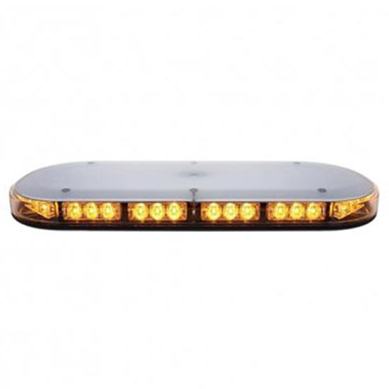 42 High Power LED Micro Warning Light Bar Permanent Mount - Clear Lens ...