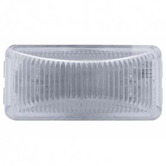 6 LED Rectangular Clearance/ Marker Light - Amber LED/ Clear Lens - 4 ...