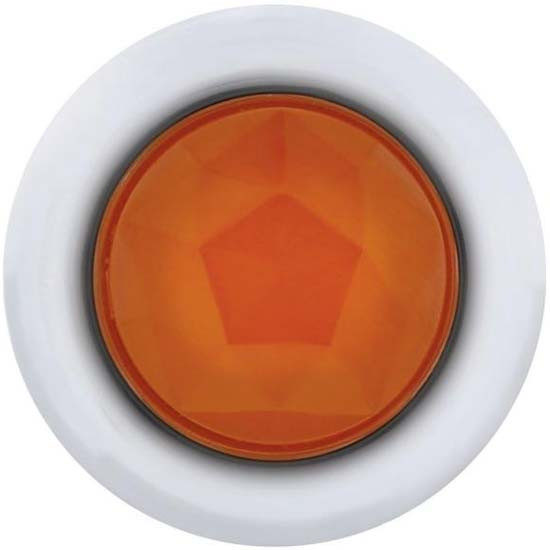 Amber 3 LED Dual Function Mini Clearance & Marker Light W/ Faceted ...