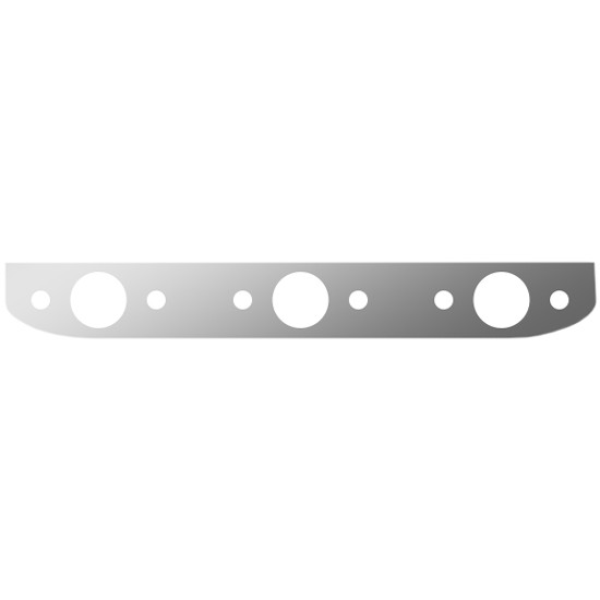 Stainless Steel Light Bracket W/ 3 P1 Light Holes - 4 State Trucks