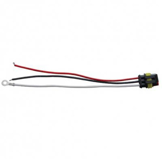 Wire Harness W/ 3 Wire Molded Plug White Ground Wire - 4 State Trucks
