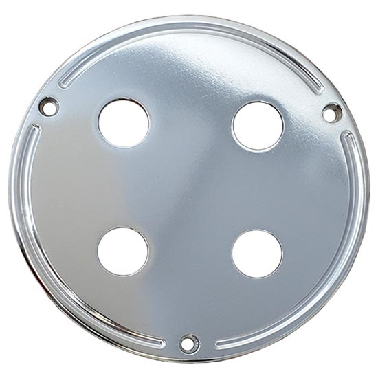 Chrome Plated Billet Aluminum Sleeper Light Attachment Plate - 4 Hole ...