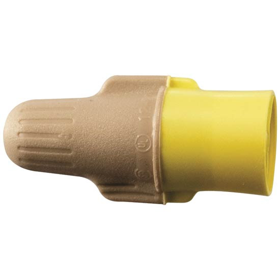 22-12 AWG Tan/Yellow Premium Vinyl Twist Connector - 6 PCS - 4 State Trucks
