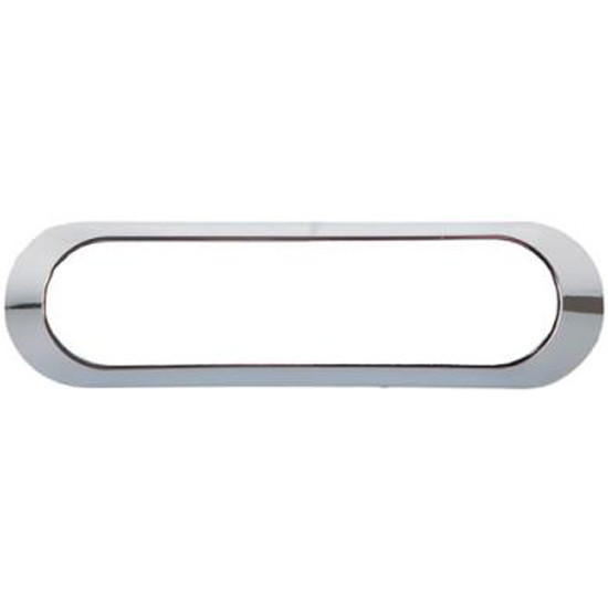 Maxxima Chrome Oval Bezel For M20386 Series Warning Light - 4 State Trucks