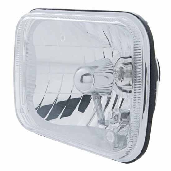 5 X 7 Inch Crystal Rectangular Halogen Headlight - 4 State Trucks
