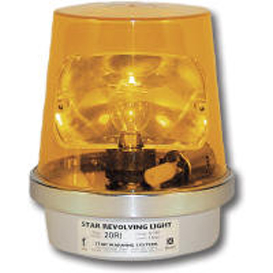 6 Inch Strobe Light Revolving - Amber - 4 State Trucks