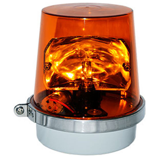 6 Inch Strobe Light Revolving - Amber - 4 State Trucks