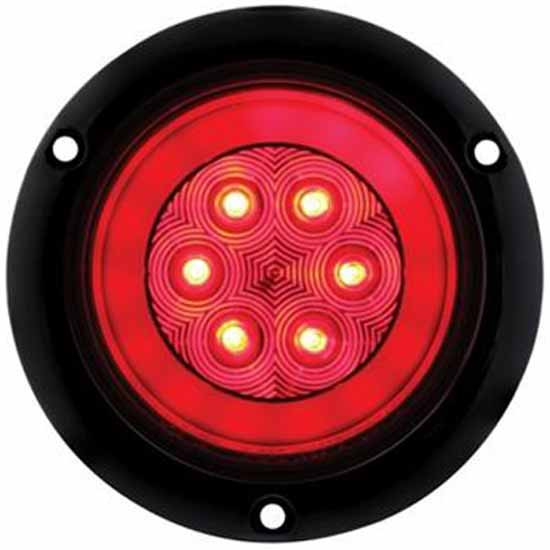 21 LED 4 Inch Flange Mount Glo-Light - Stop. Turn And Tail - Red LED ...