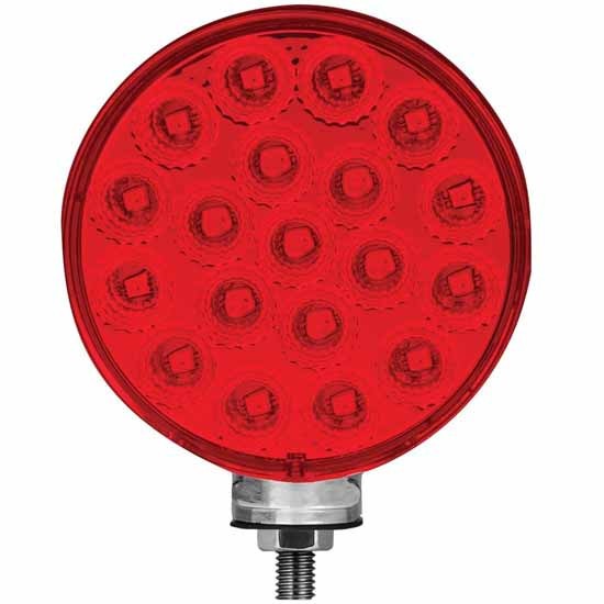 Double Face Turn Signal & Marker Round LED Fender Light - Amber / Red ...