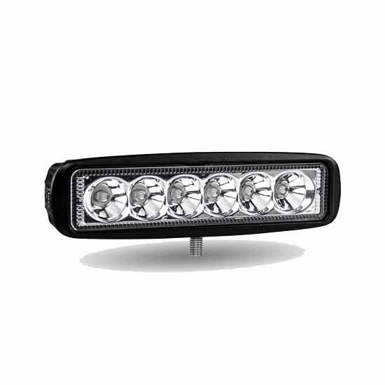 6 Inch 6 Diode LED Single Row Work Lamp With Flood Beam 1080 Lumen - 4 ...