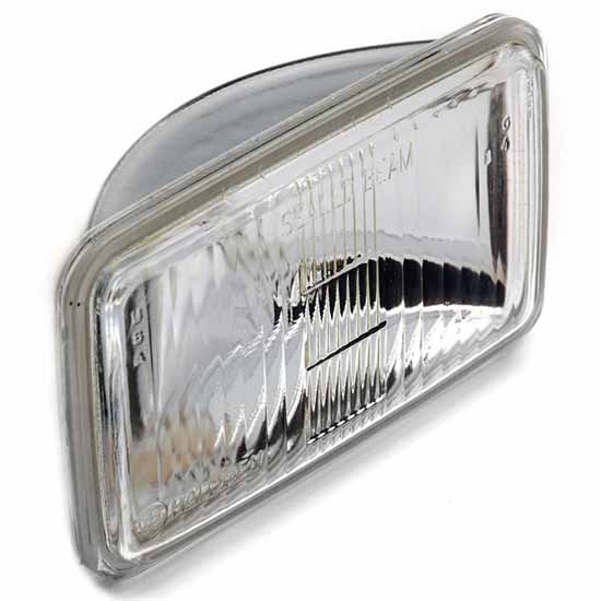 Rectangular Clear Halogen Driving Light Bulb 50 Watt - 4 State Trucks
